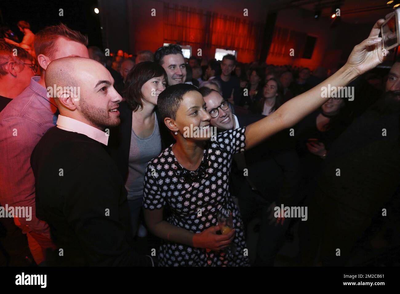sp.a's head of group Meryame Kitir pictured during the new year's ...