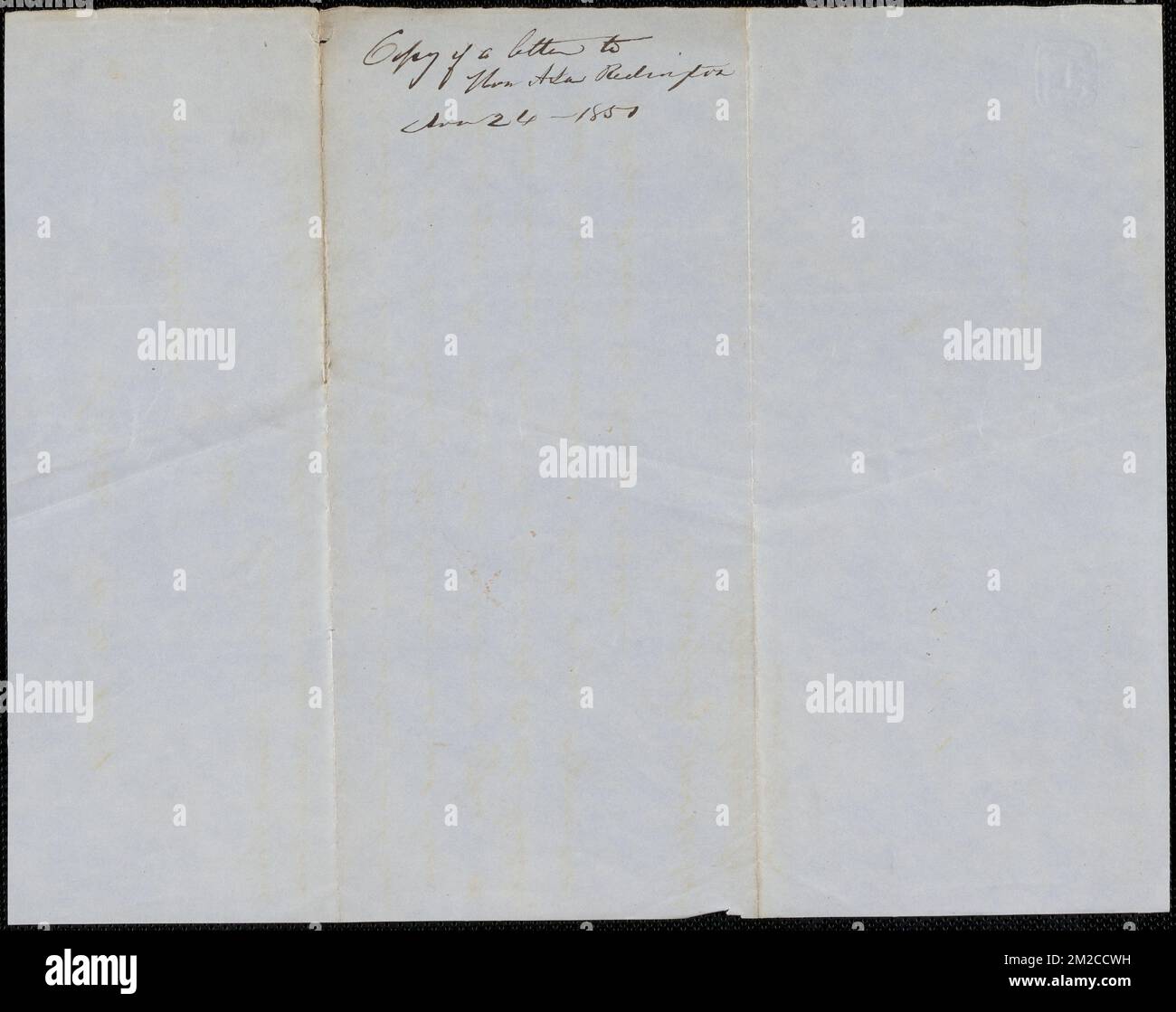 Copy of a letter from Samuel Warner to Asa Redington, 24 November 1851 ...
