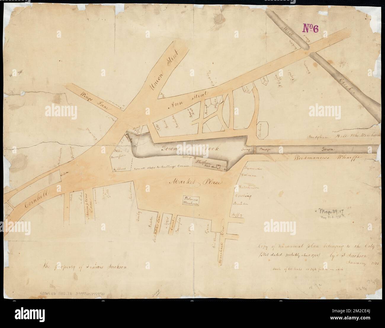 Copy of an ancient plan belonging to the City (not dated probably about ...