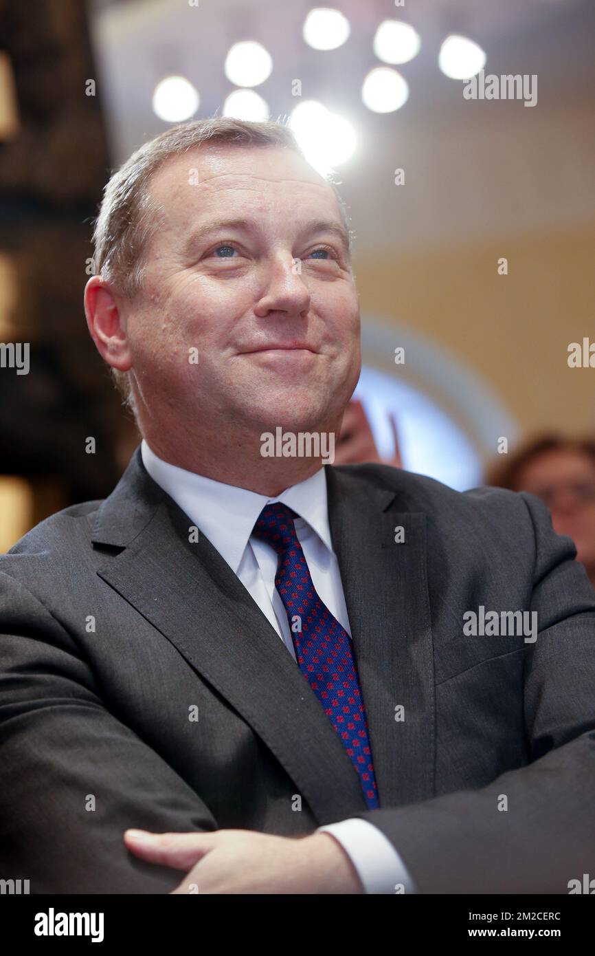 Namur province governor Denis Mathen pictured during a ceremony to ...