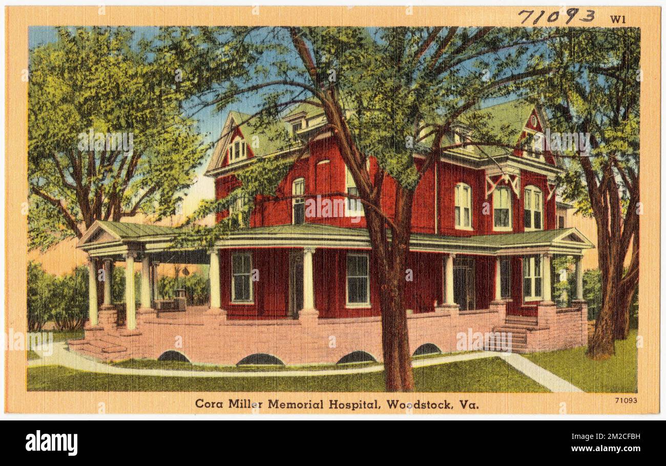 Cora Miller Memorial Hospital, Woodstock, Va. , Hospitals, Tichnor ...