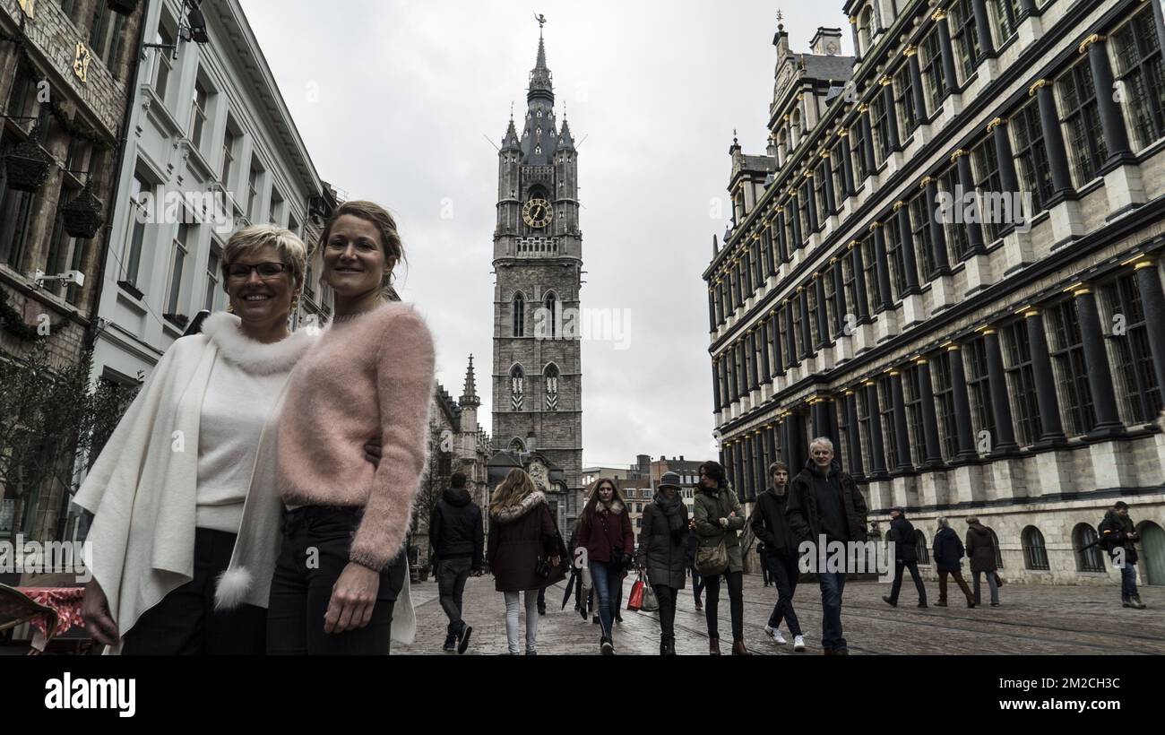 N-VA's Elke Sleurs and N-VA's Anneleen Van Bossuyt pictured after the ...