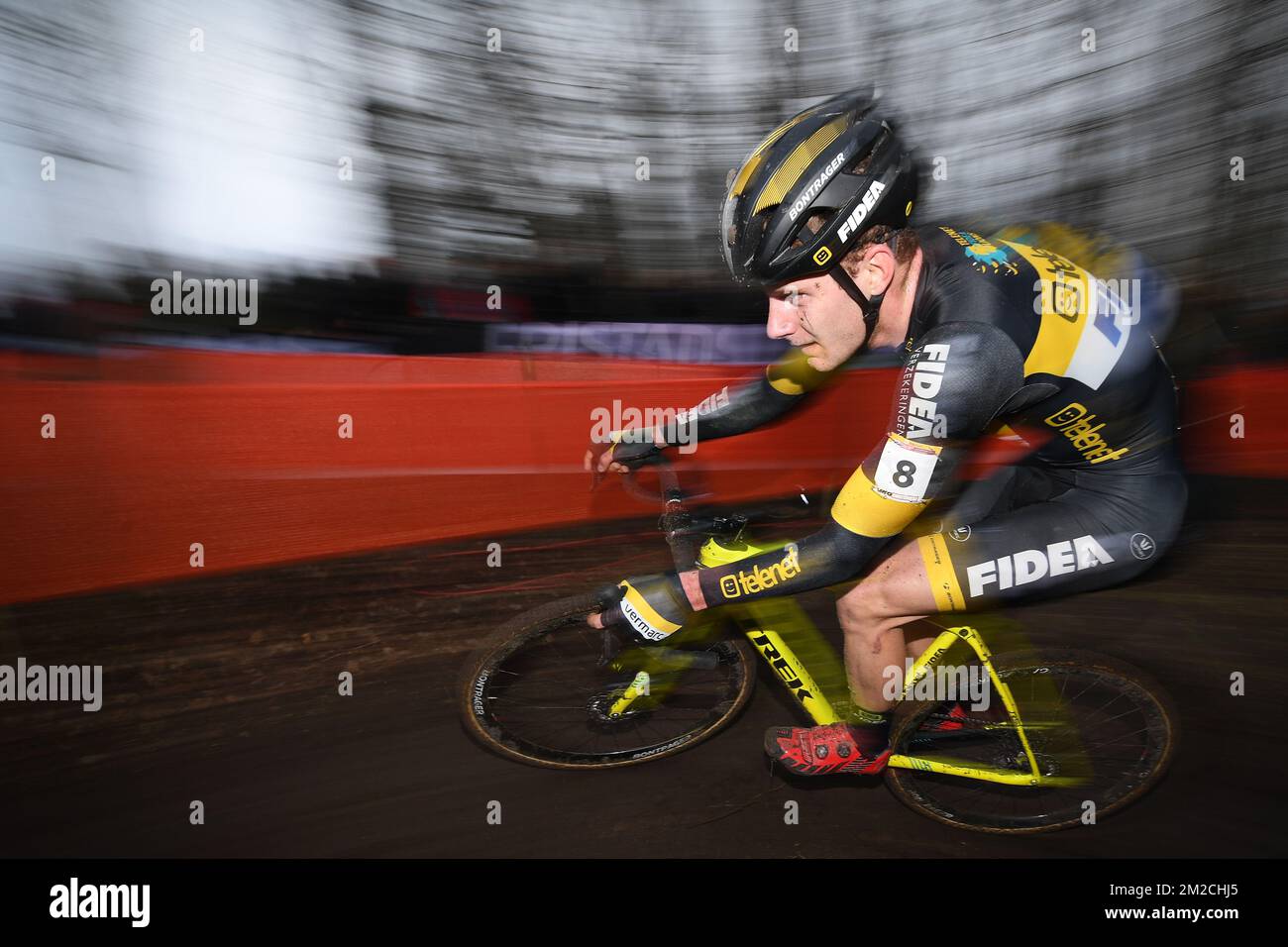 Belgian Daan Soete pictured in action during the men elite race of the ...