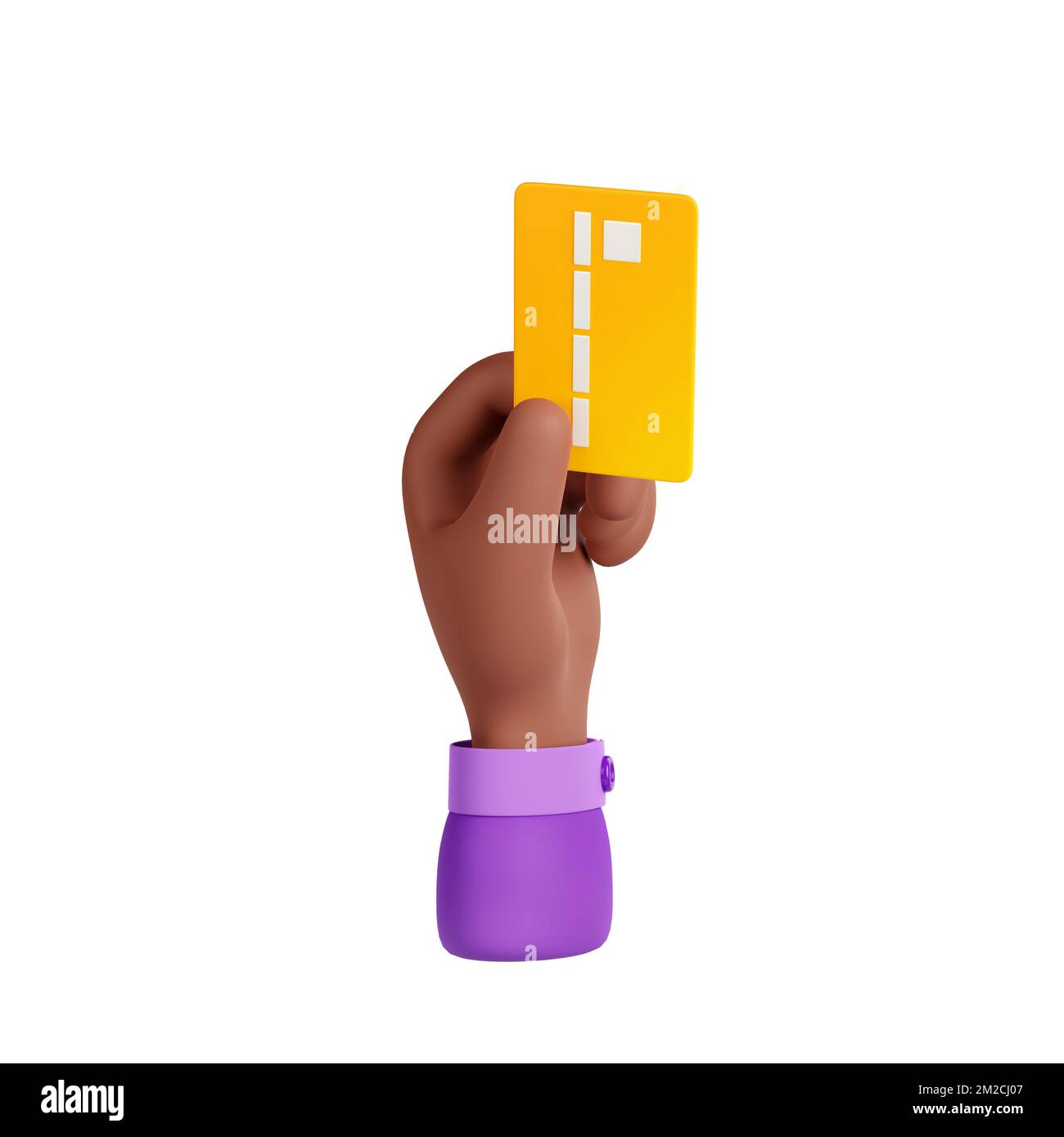 3d render black hand holding bank card. Money, financial wealth, online ...