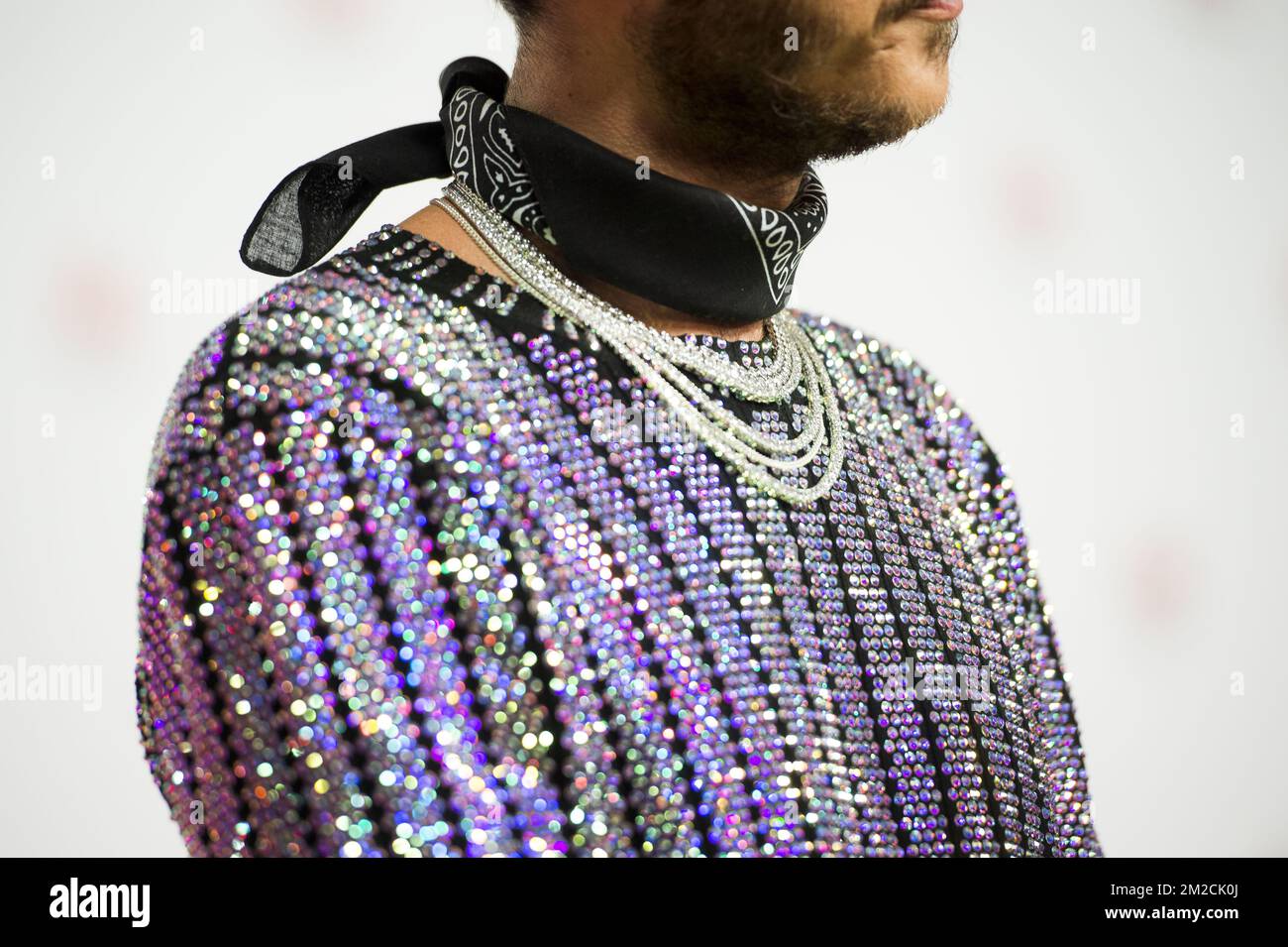 Artist Max Colombie aka Oscar and the Wolf pictured on the red carpet ...