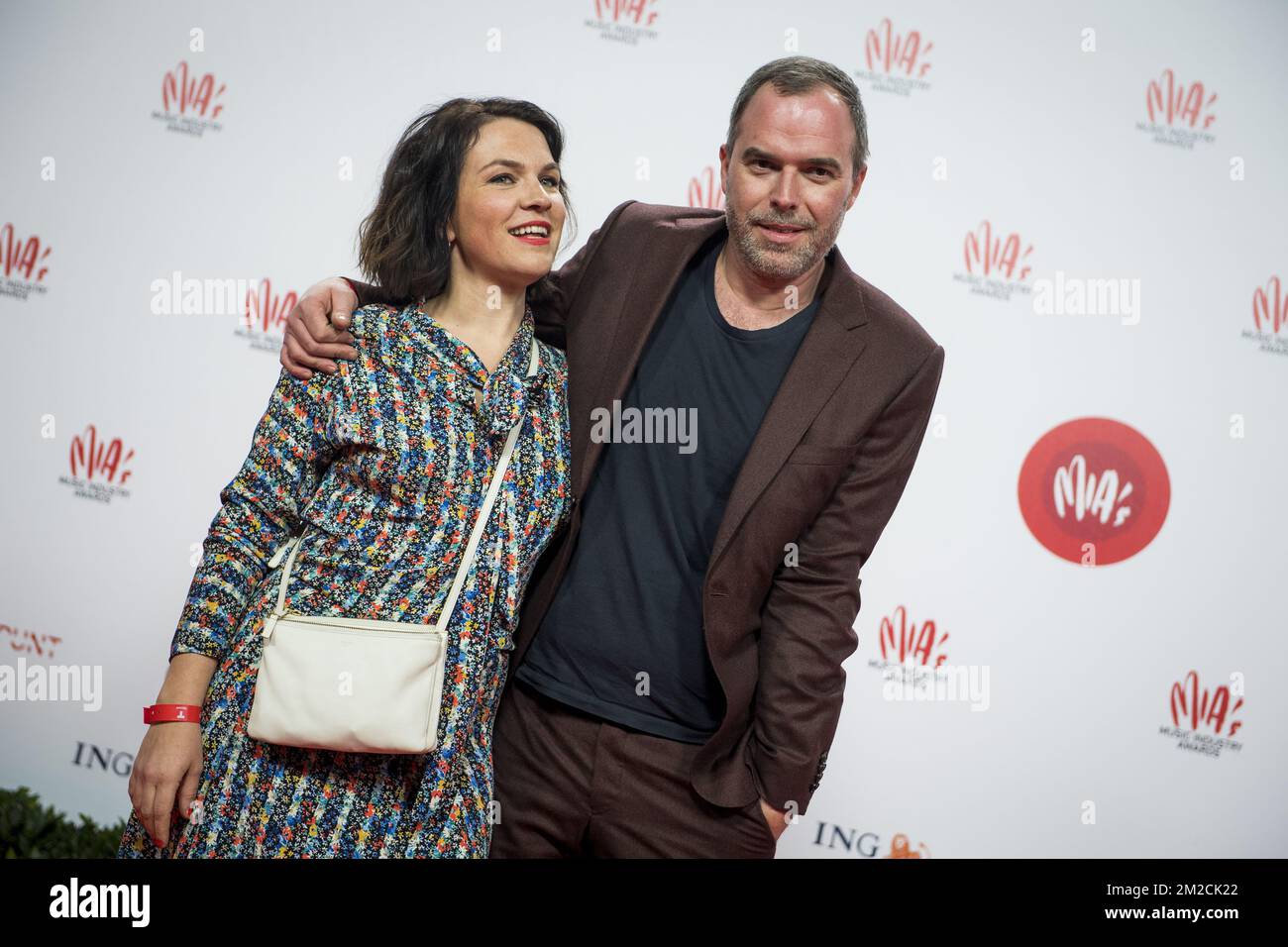 Radio presenter Siska Schoeters and Radio presenter Tomas De Soete ...