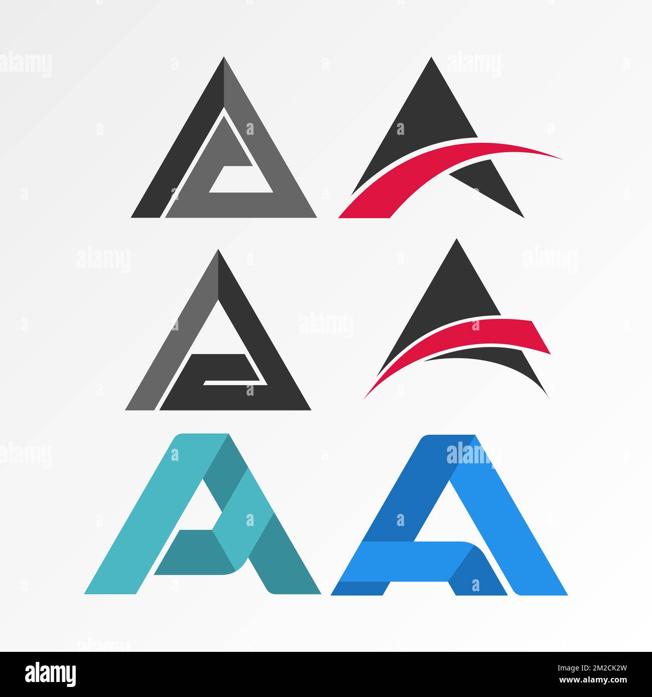 letter or word A different variation font image graphic icon logo design abstract concept vector ...