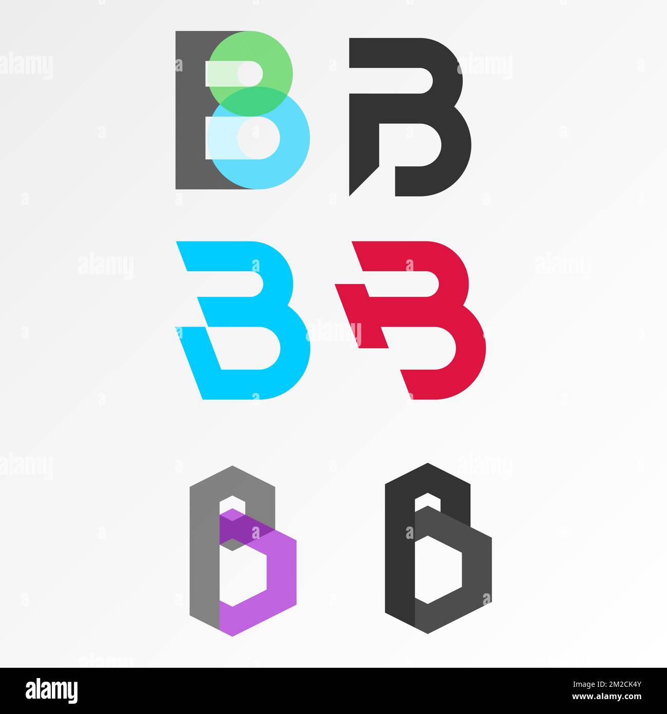 letter or word B different variation font image graphic icon logo ...