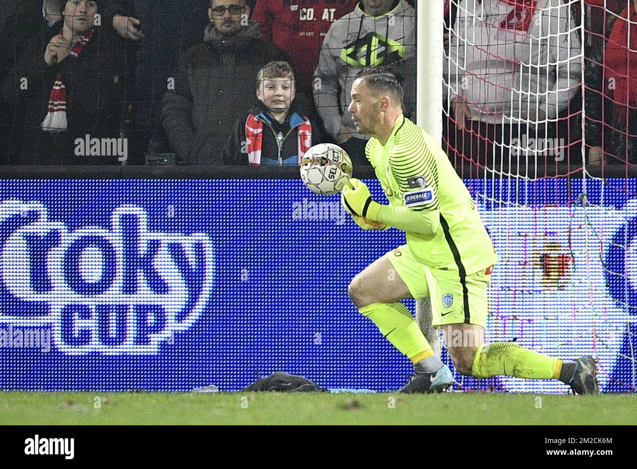 Genk's goalkeeper Danny Vukovic pictured in action during a Croky Cup 1 ...