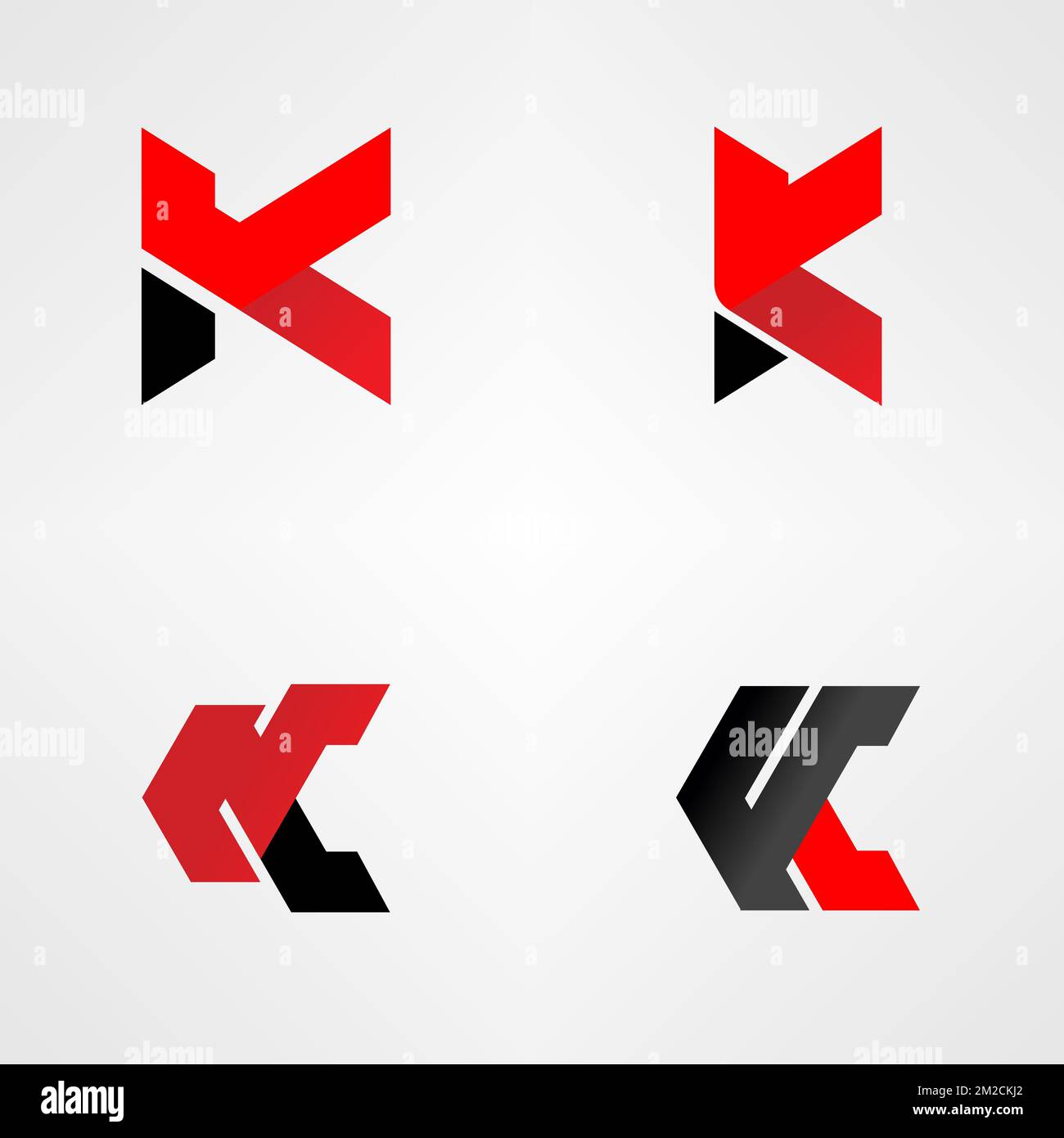 Several types of letter K font image graphic icon logo design abstract ...