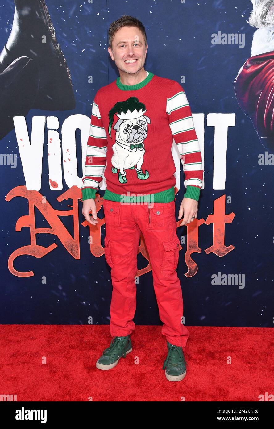 Host Chris Hardwick arriving to the ‘Violent Night’ Los Angeles ...