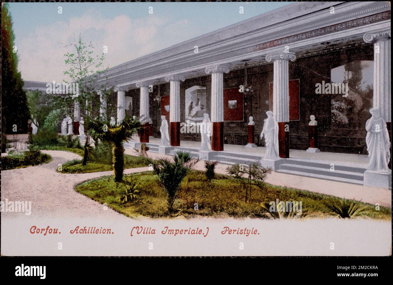 Corfou. Achilleion. (Villa imperiale.) Peristyle , Castles & palaces ...