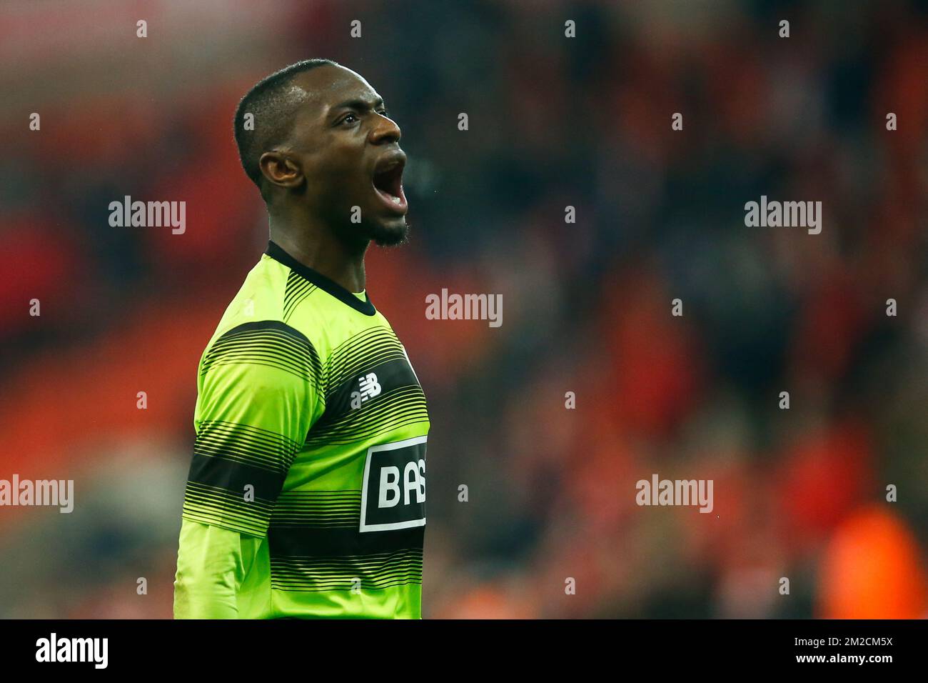 Standard's Paul-Jose Mpoku M'Poku Ebunge celebrates after a soccer game ...