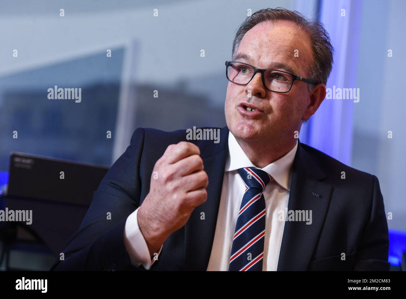 Colt managing director Peter Veenman pictured during a press conference ...