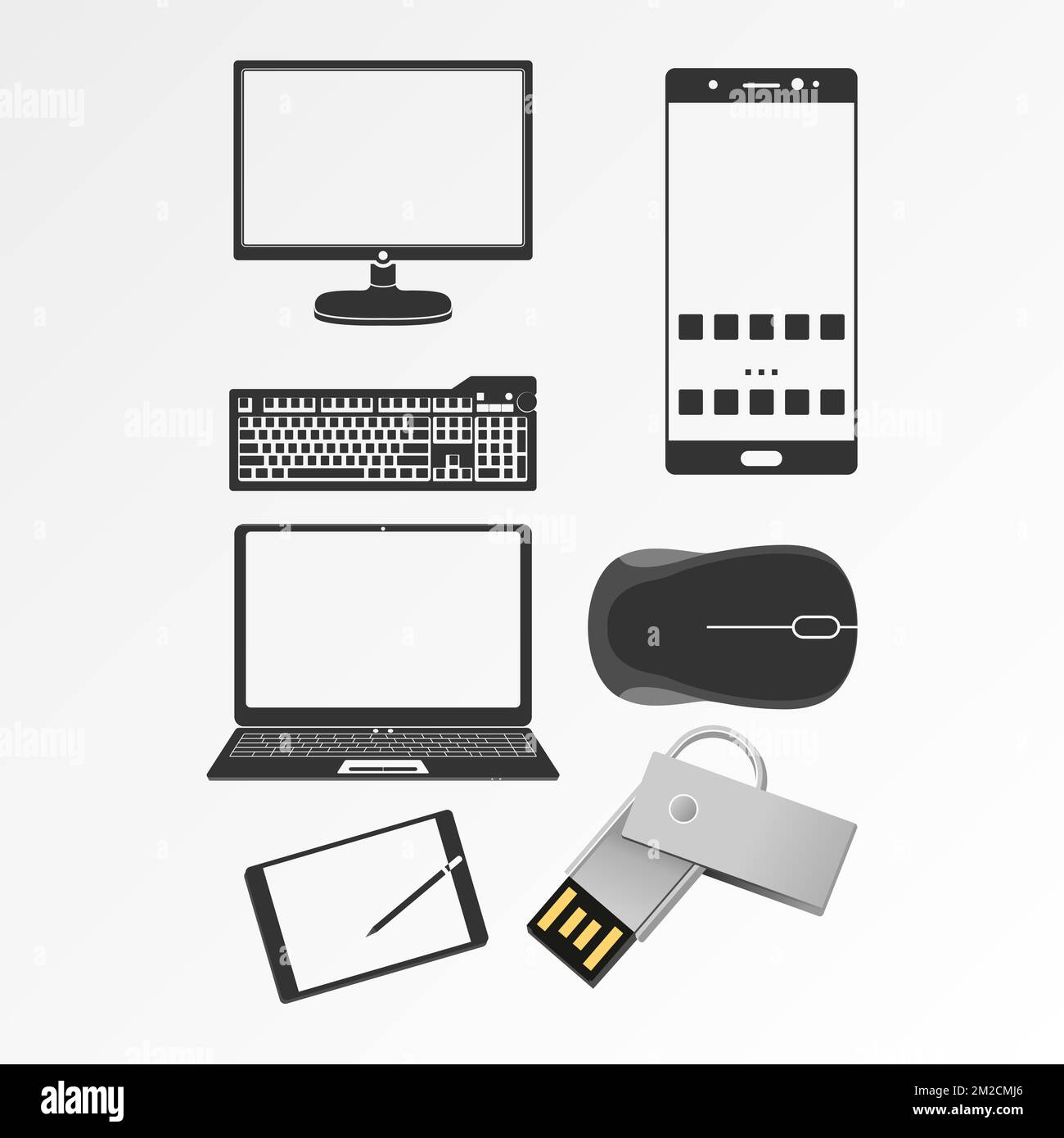 Computer keyboard mouse symbol logo hi-res stock photography and images ...