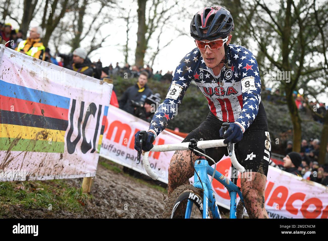 US Katie Compton pictured in action during the women Elite race at the ...