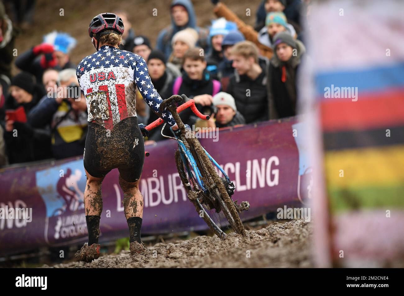 US Katie Compton pictured in action during the women Elite race at the ...