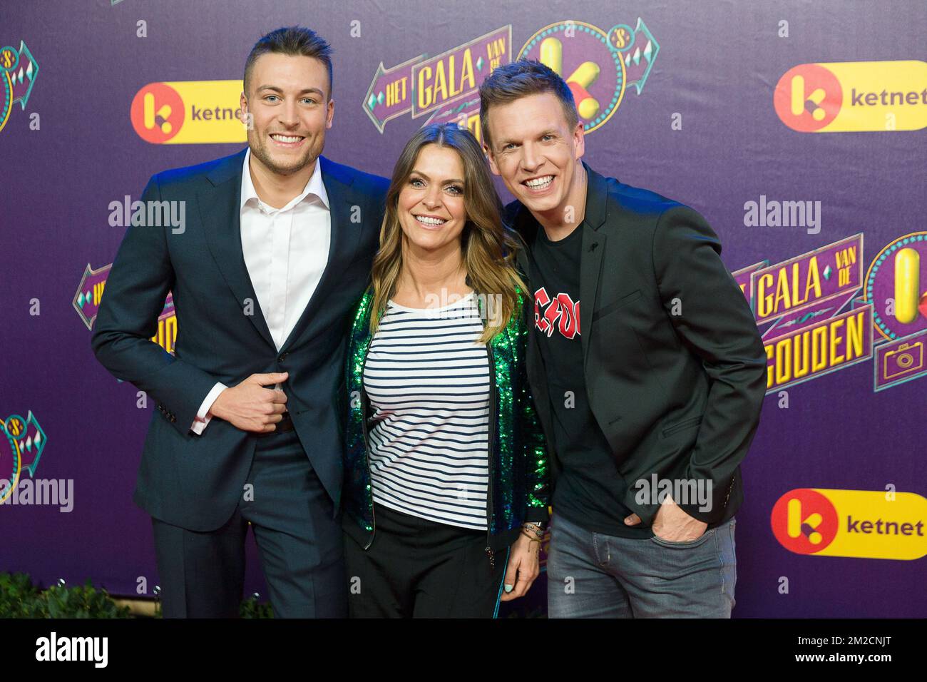 Victor Verhulst, Karen Damen and James Cook pictured during the 'Gala ...