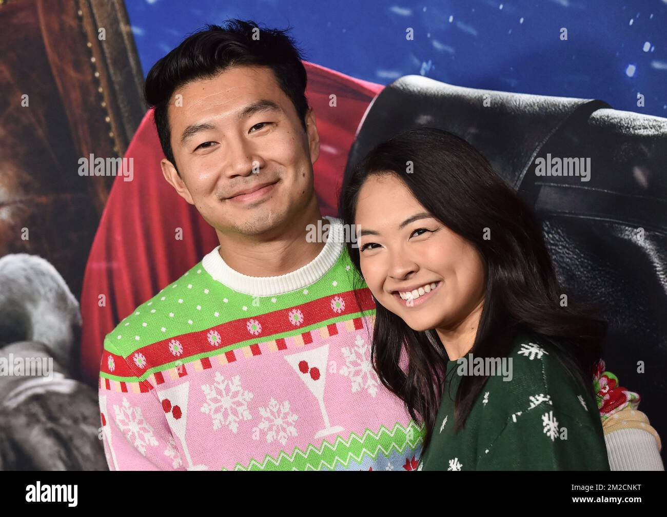 Chinese-born Canadian actor Simu Liu arriving to the ‘Violent Night ...