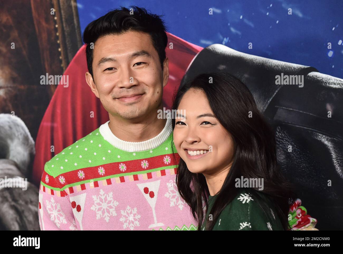 Chinese-born Canadian actor Simu Liu arriving to the ‘Violent Night ...