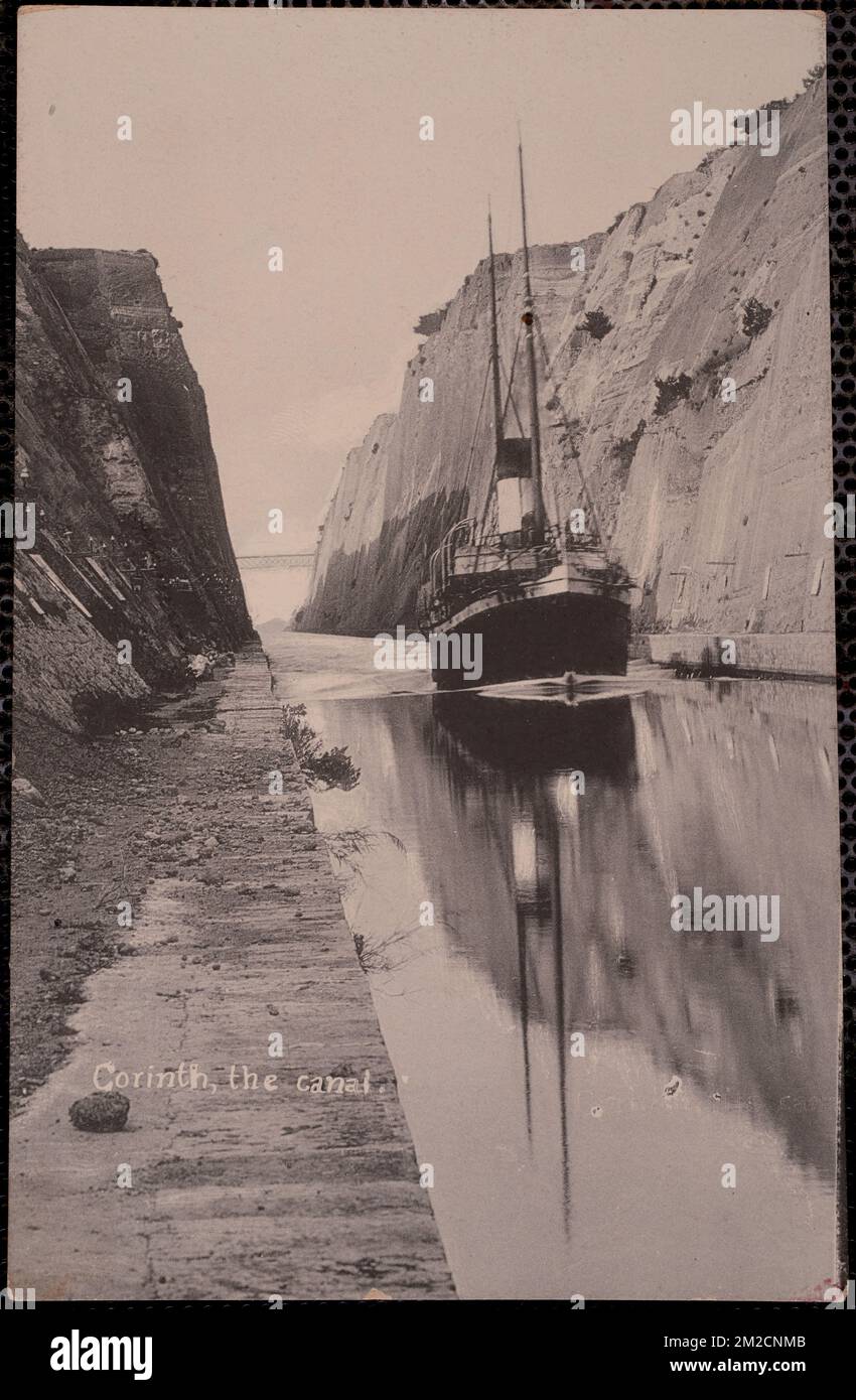 Corinth, the canal , Canals, Ships. Nicholas Catsimpoolas Collection ...