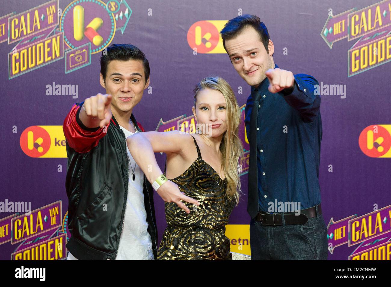 Actors Giovanni Kemper, Celine Verbeeck and Louis Thyssen from ...