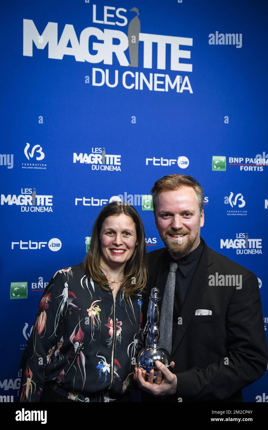 Best Fiction Short Movie Ann Sirot and Raphael Balboni pictured during ...