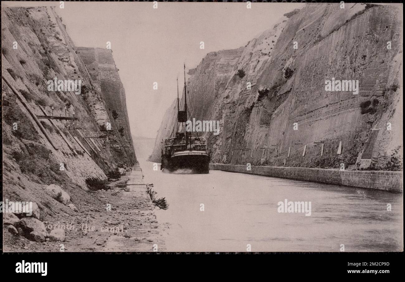 Corinth, the canal , Canals, Ships. Nicholas Catsimpoolas Collection ...