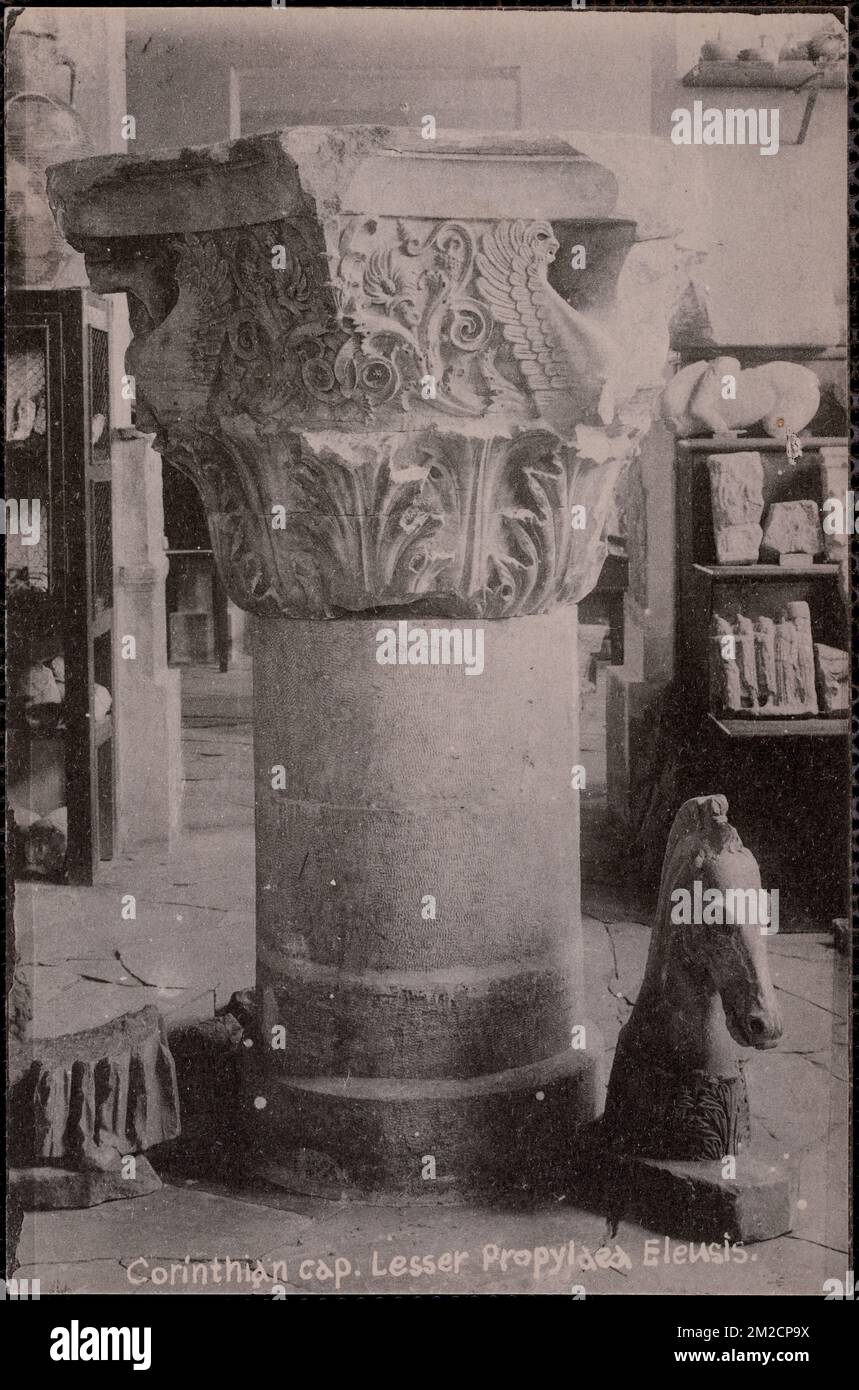 Corinthian cap. Lesser Propylaea Eleusis , Capitals Columns. Nicholas ...