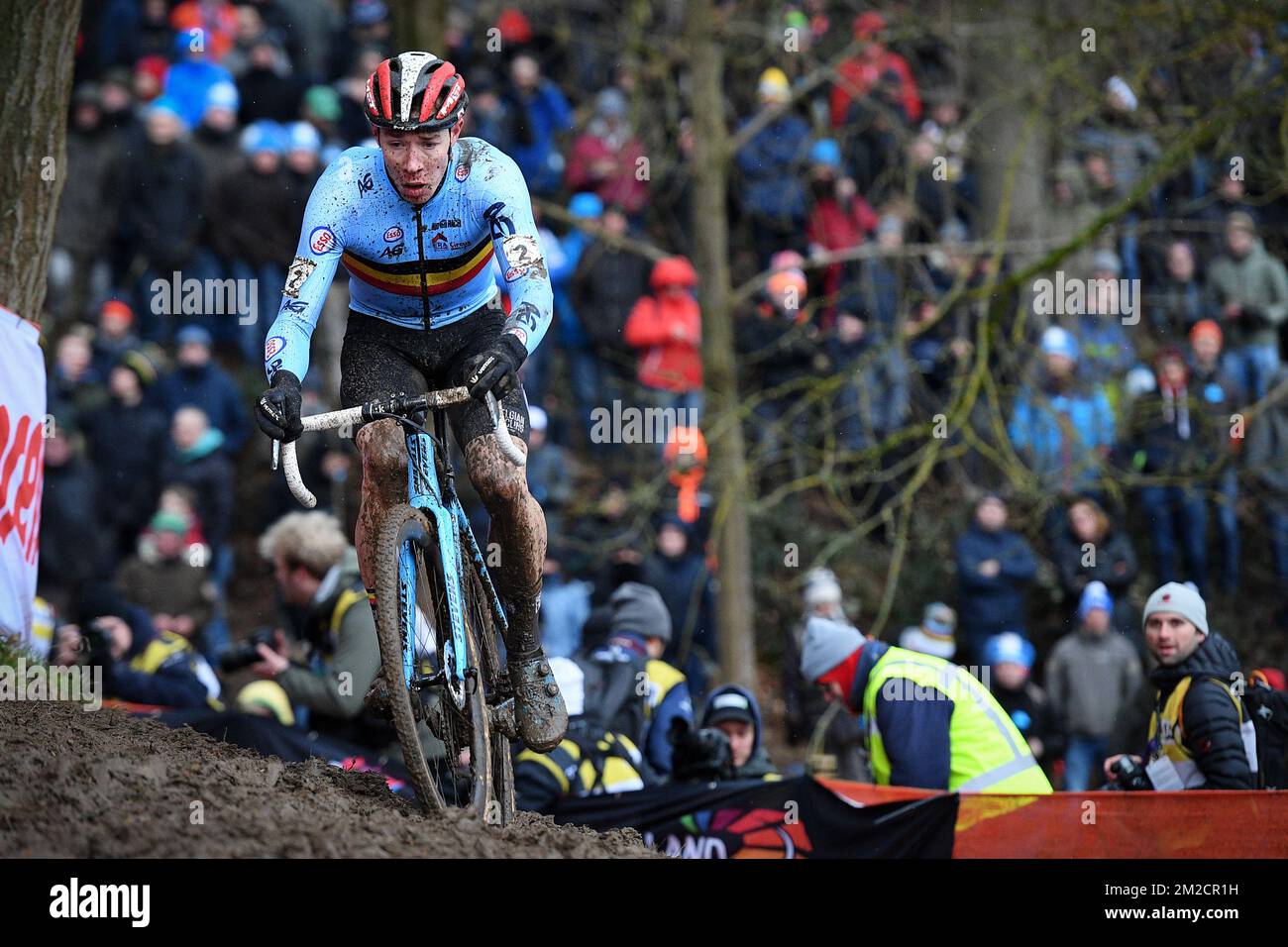 Belgian Tim Merlier pictured in action during the men Elite race at the ...