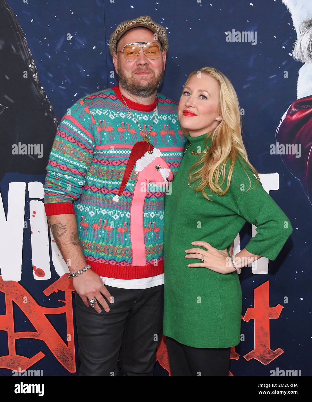 Dominic Lewis and Erin Lewis arriving to the ‘Violent Night’ Los ...