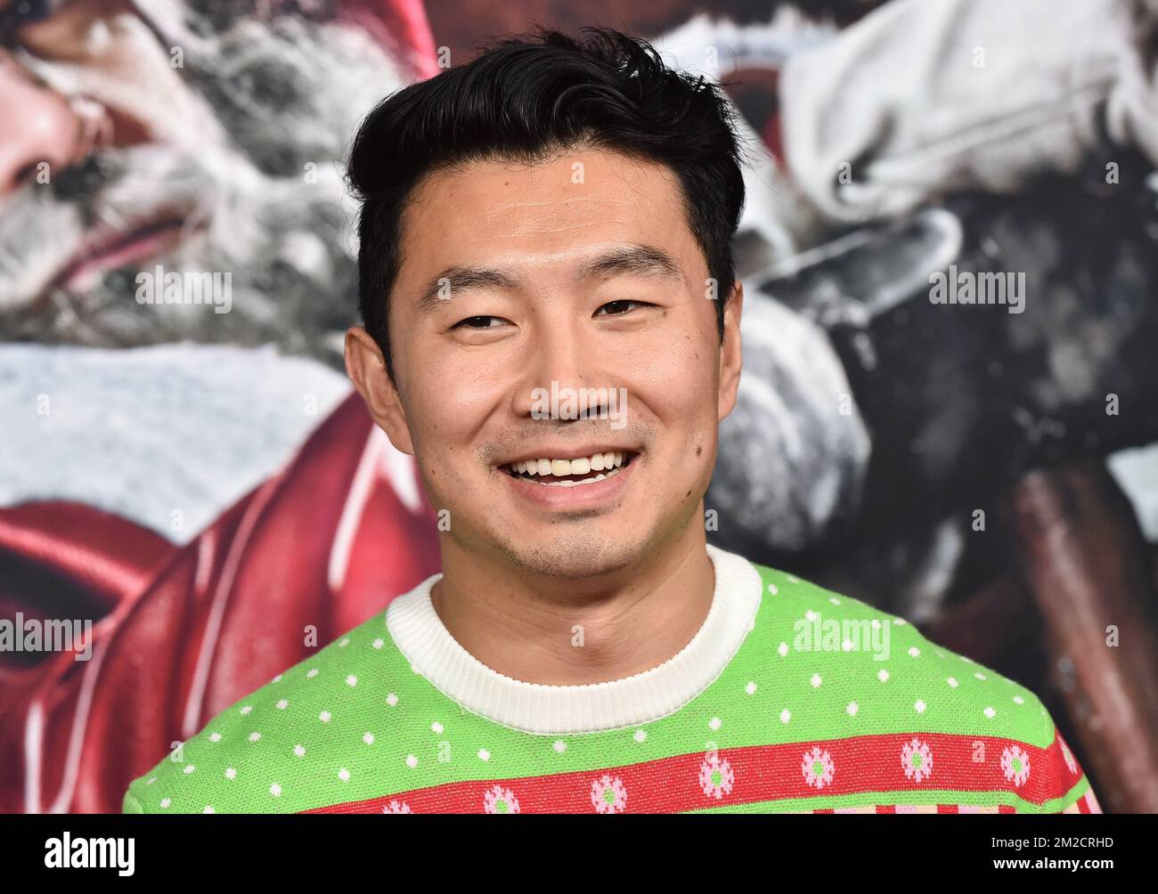 Chinese-born Canadian actor Simu Liu arriving to the ‘Violent Night ...
