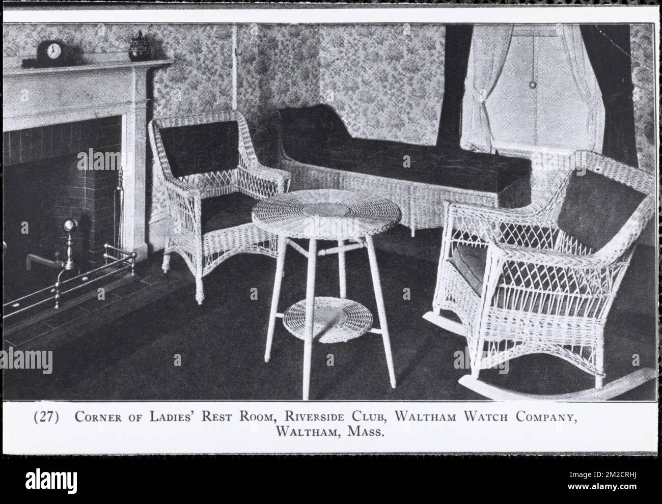 Corner of Ladies' Rest Room, Riverside Club, Waltham Watch Company ...