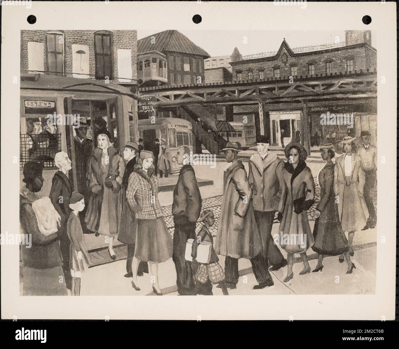 Corner of Washington & Northampton Sts. , City & town life, Streets ...