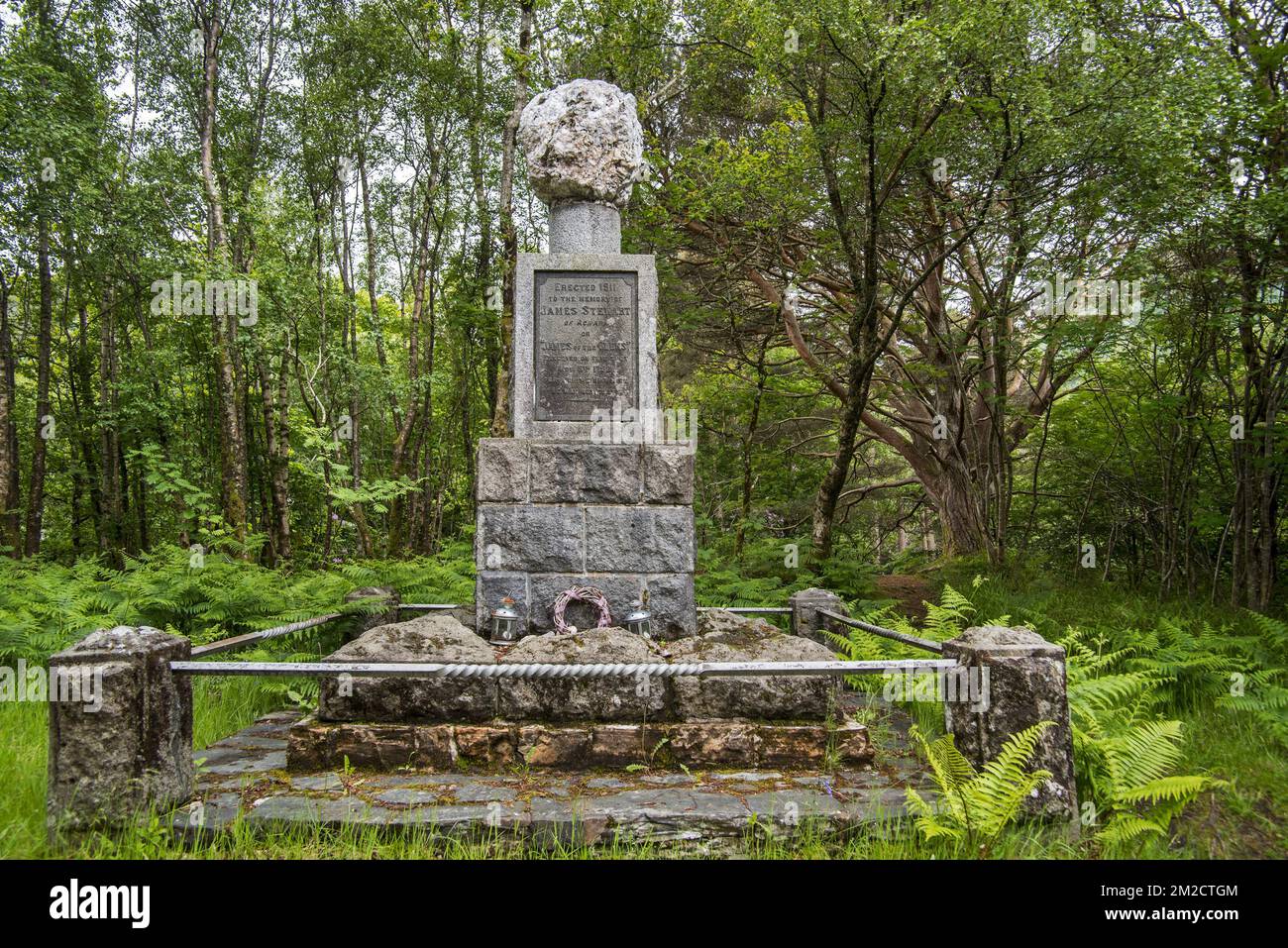 Monument where James of the Glen / James Stewart was hanged in 1752 at ...