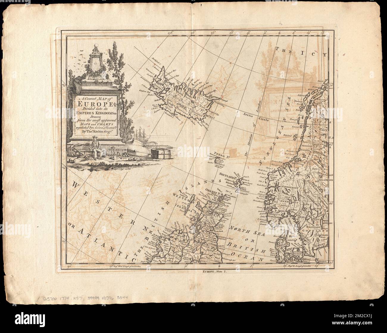 A correct map of Europe divided into its empire, kingdoms &c. , Europe ...