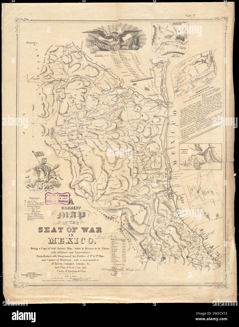 A correct map of the seat of war in Mexico : being a copy of Genl ...