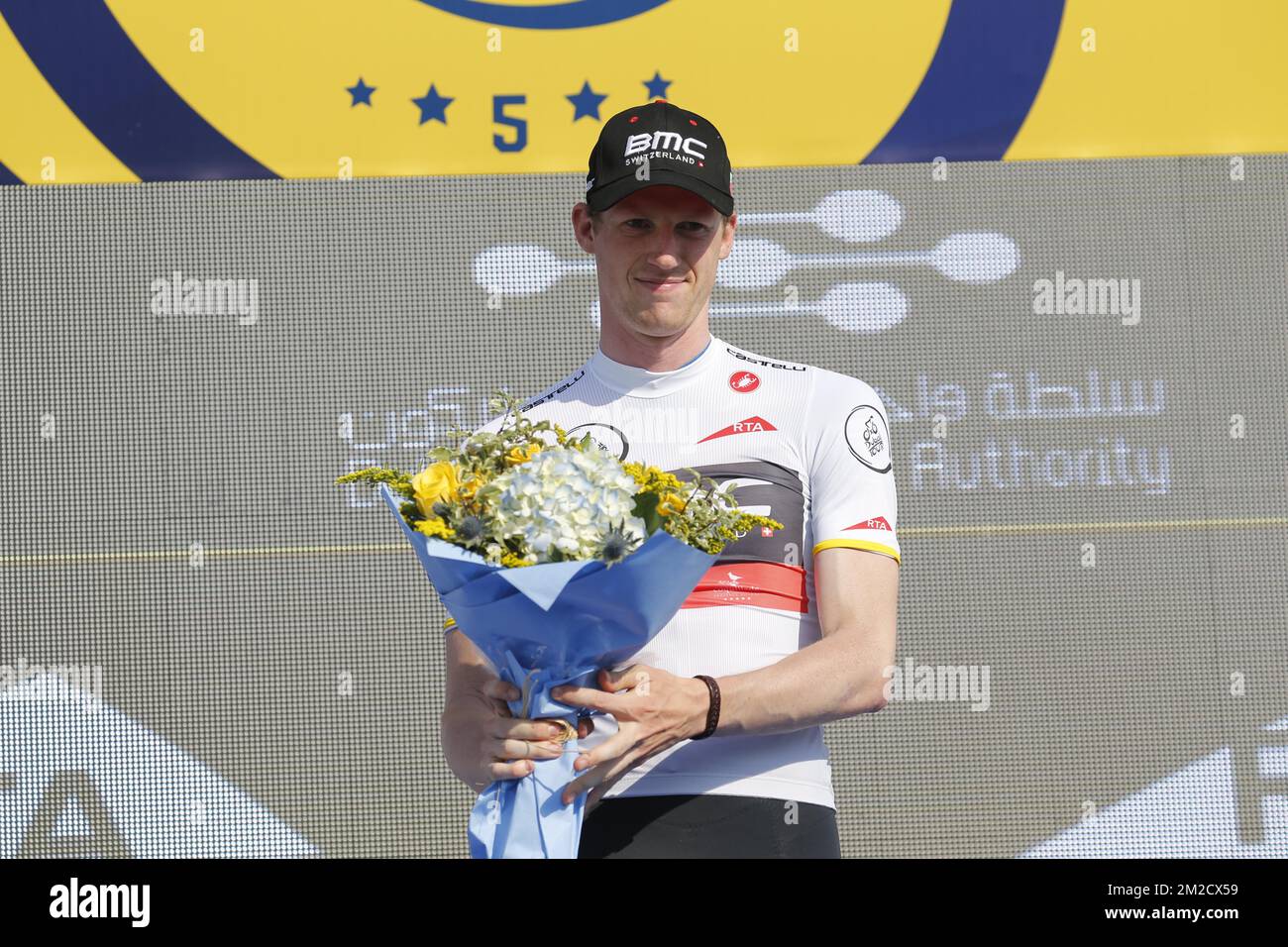 Belgian Nathan Van Hooydonck of BMC Racing Team celebrates on the ...