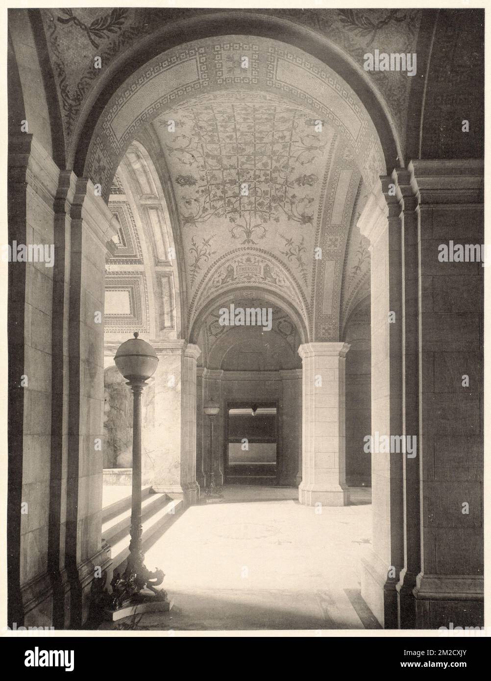 Corridor in entrance hall. , Public libraries, Entrance halls ...