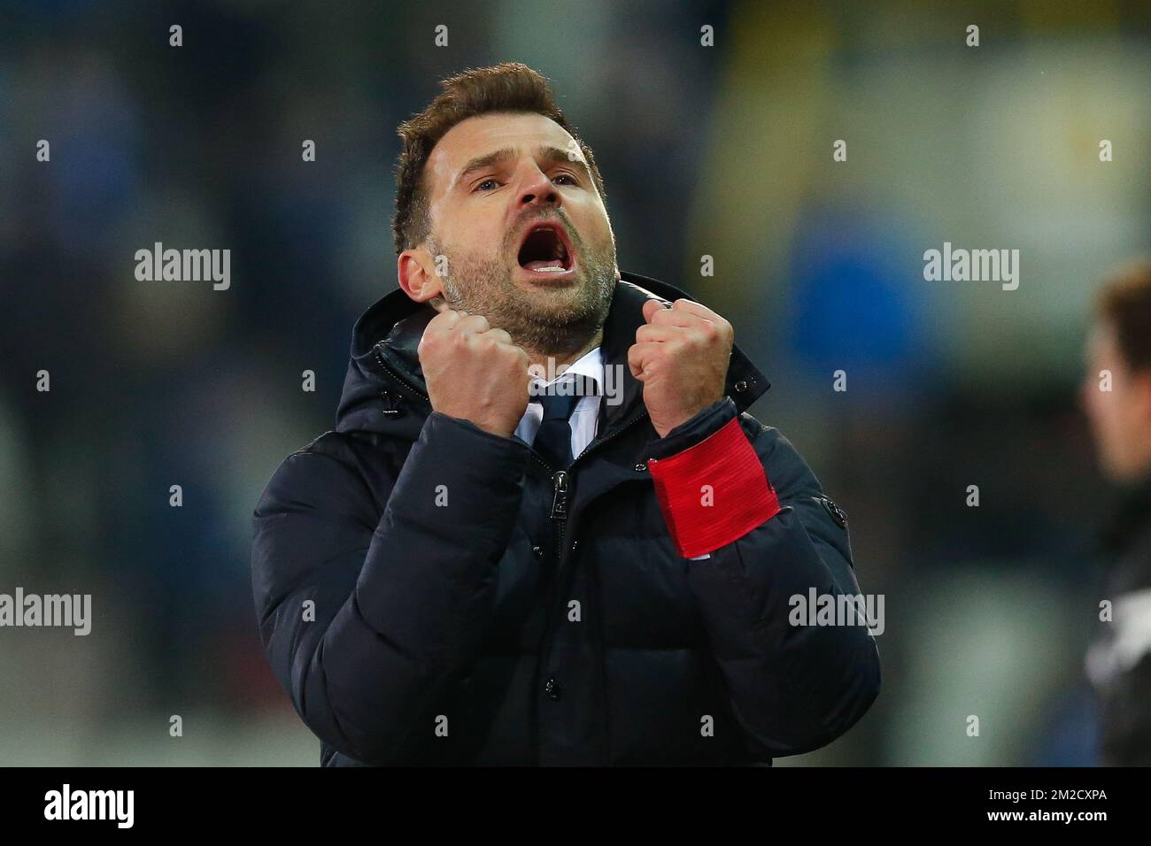 Club Brugge's head coach Ivan Leko pictured during a soccer game ...