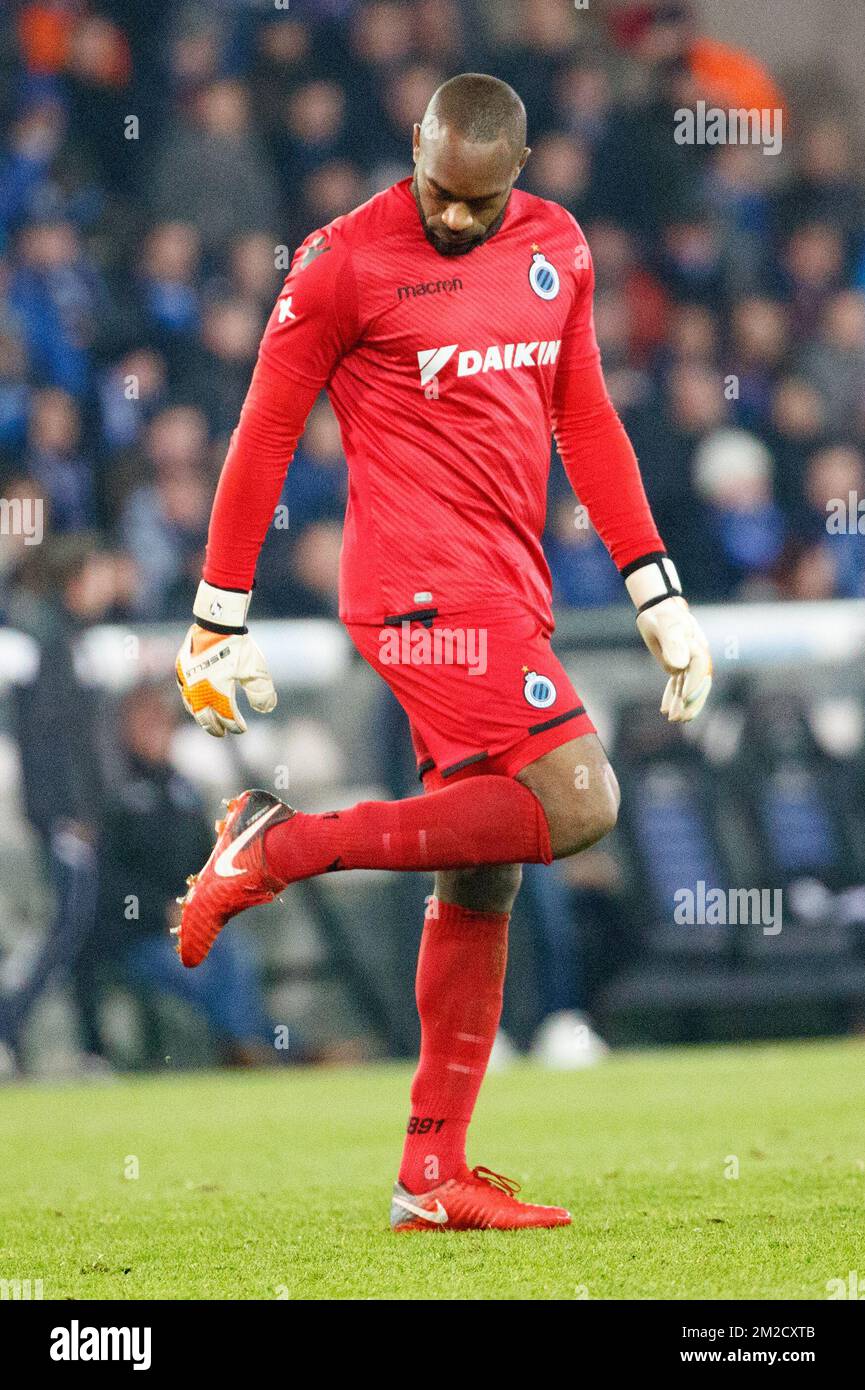 Club's goalkeeper Kenneth Vermeer pictured during a soccer game between ...
