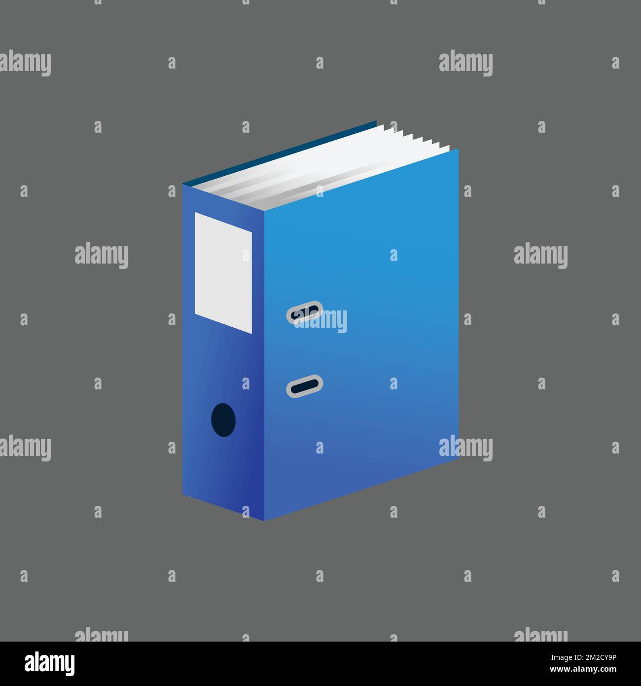 File Icon, White Background, Cartoon and Web. Office Concept, Flat ...