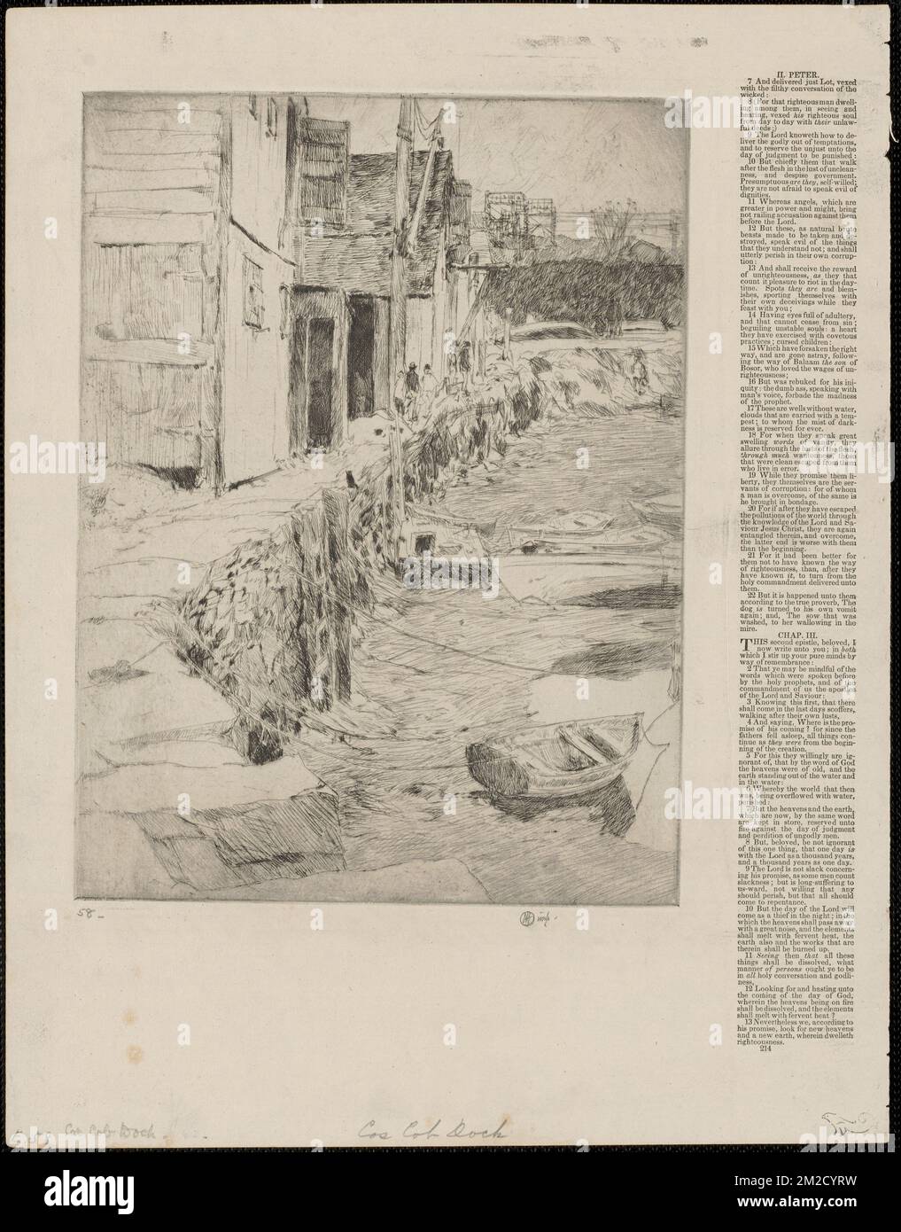 Cos Cob dock , Piers & wharves, Waterfronts, Boats. Childe Hassam (1859 ...