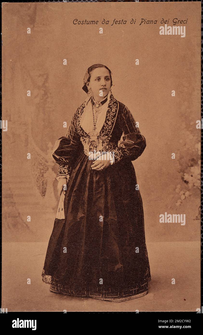 Costume da festa di Piana dei Greci , Clothing & dress. Nicholas ...