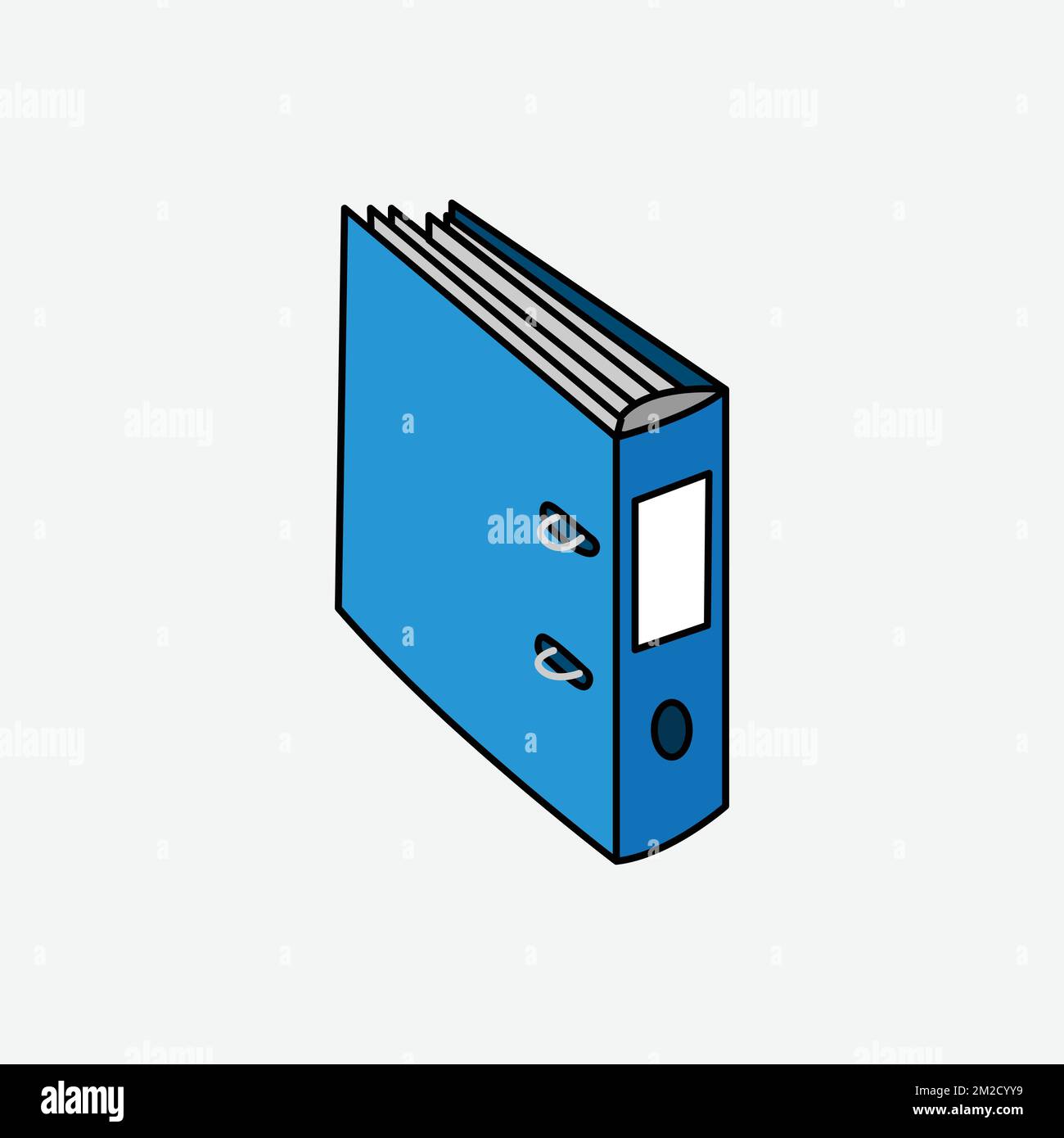File Icon, White Background, Cartoon and Web. Office Concept, Flat ...