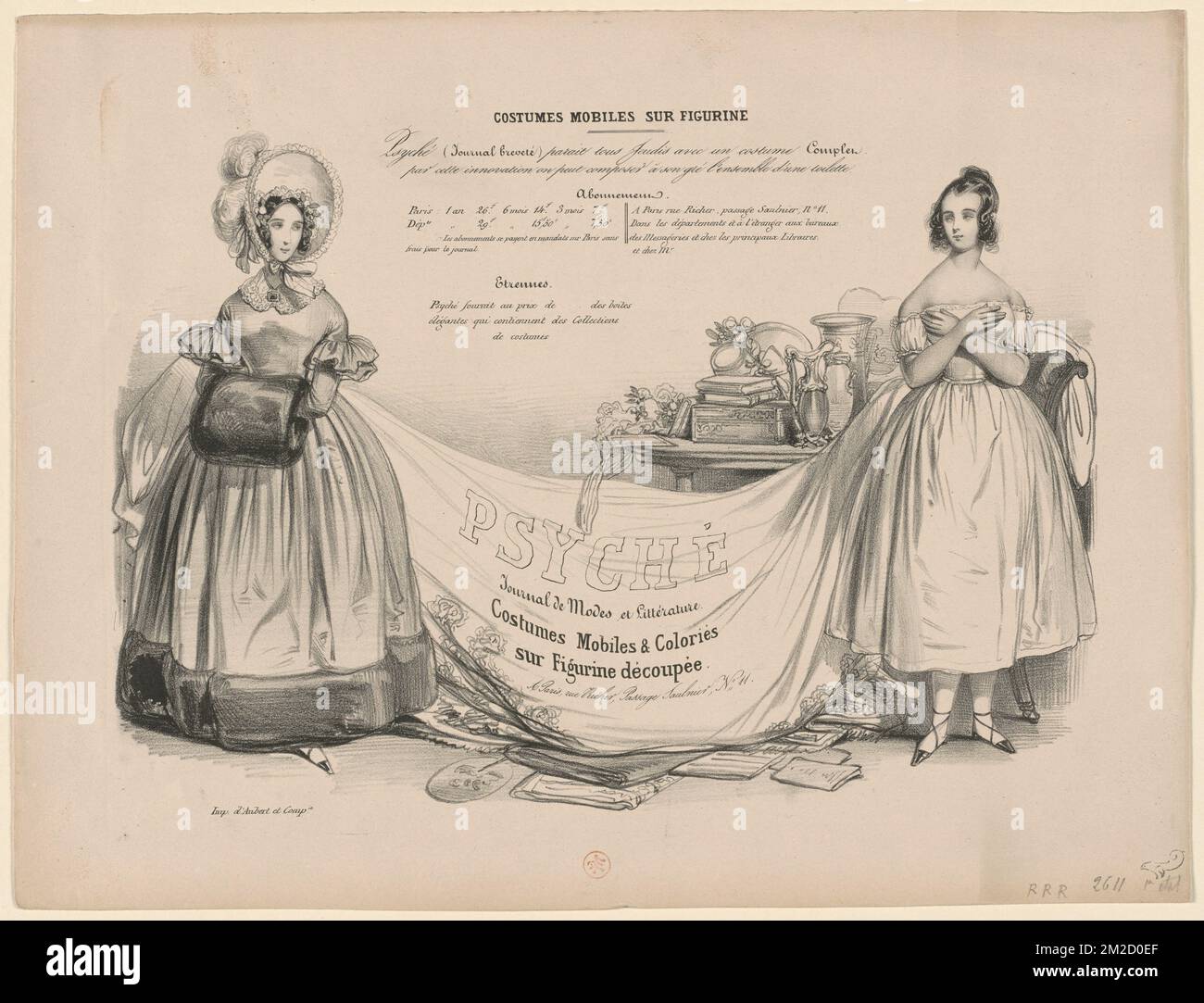 Costume mobile sur figurine ,. Paul Gavarni (1804-1866). Lithographs ...