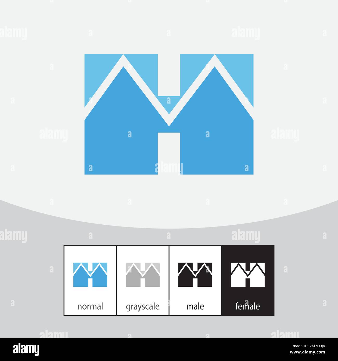 H and M Letter Logo. - Vector. Vector illustration Stock Vector Image ...