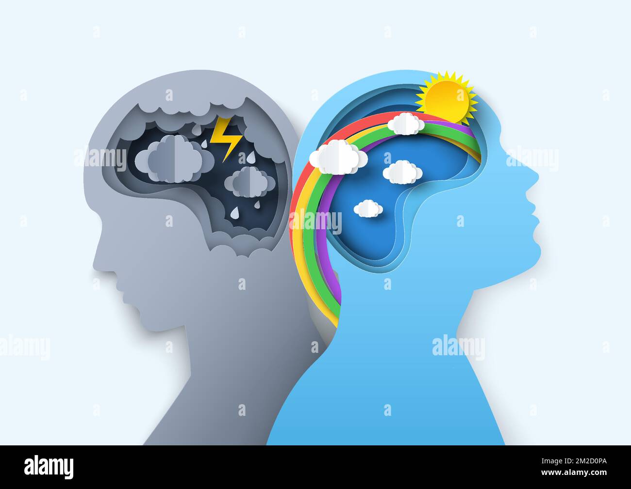 Mental health negative thoughts hi-res stock photography and images - Alamy