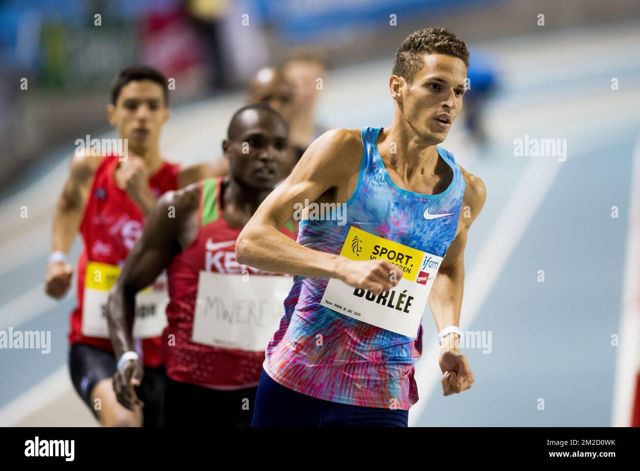 Belgian Dylan Borlee pictured in action during the men's 400m the IFAM ...