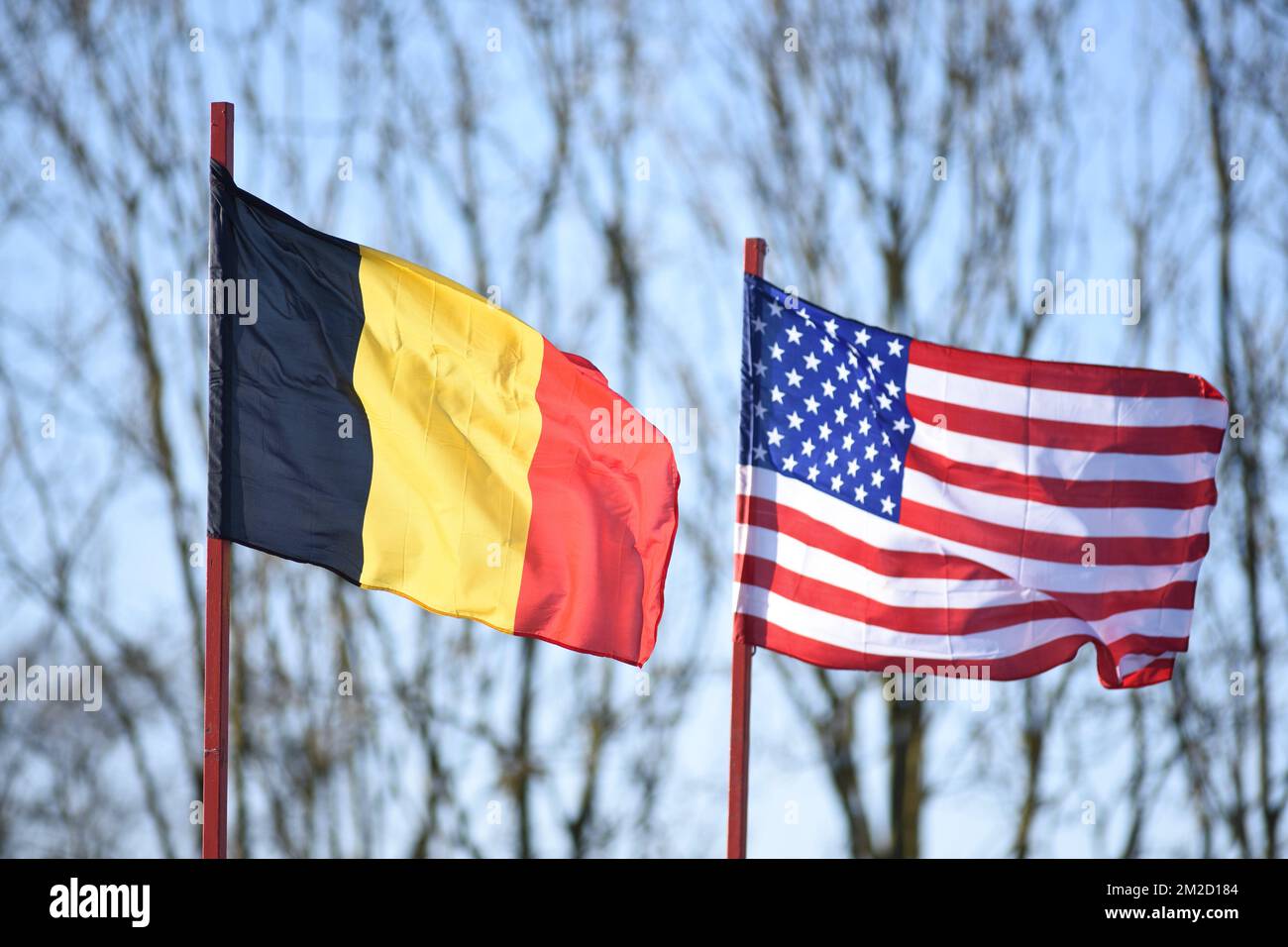 belgian and americain flag | Drapeaux belge et americain 10/02/2018 ...